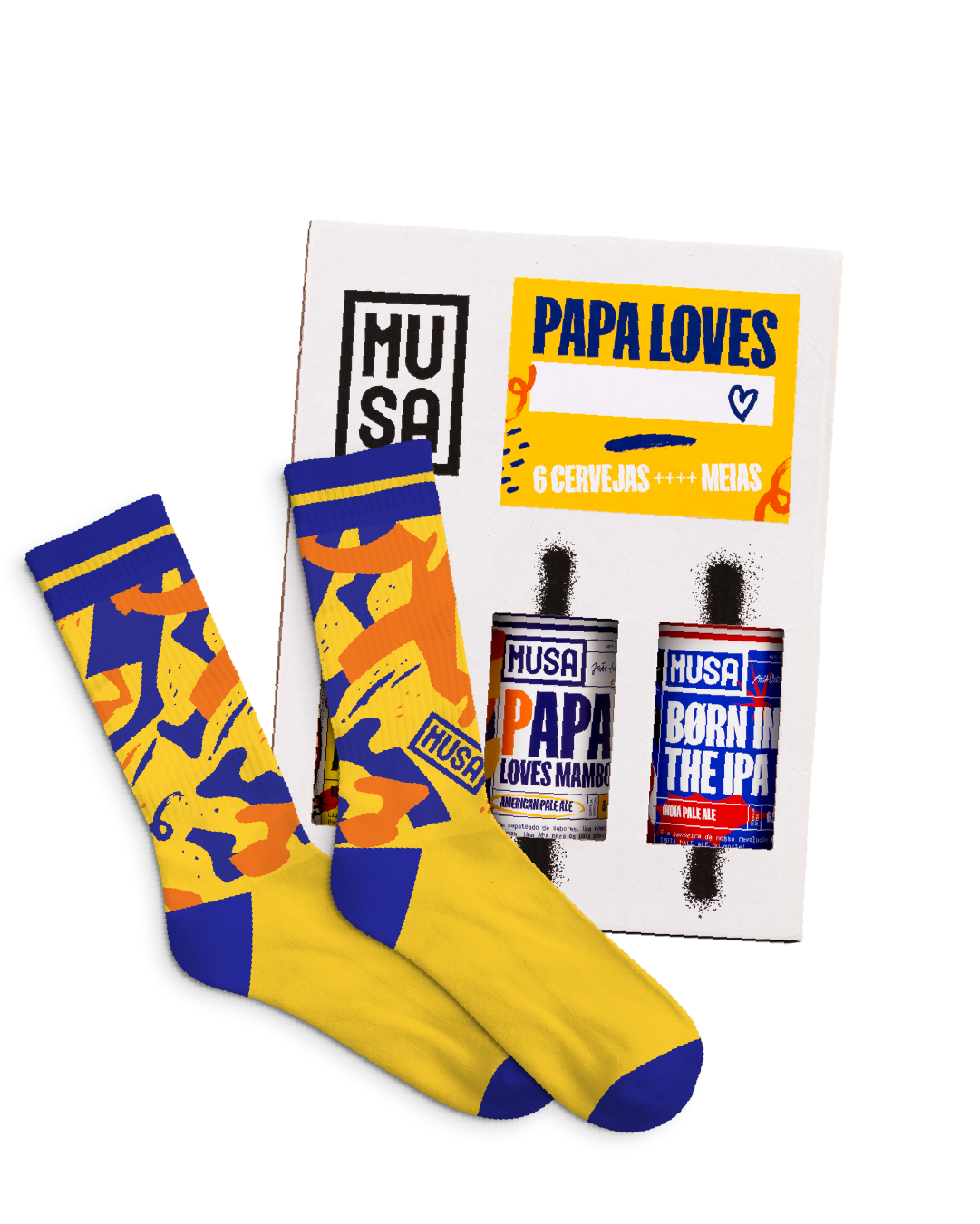 PAPA LOVES MAMBO PACK C/ MEIAS – Cerveja Musa